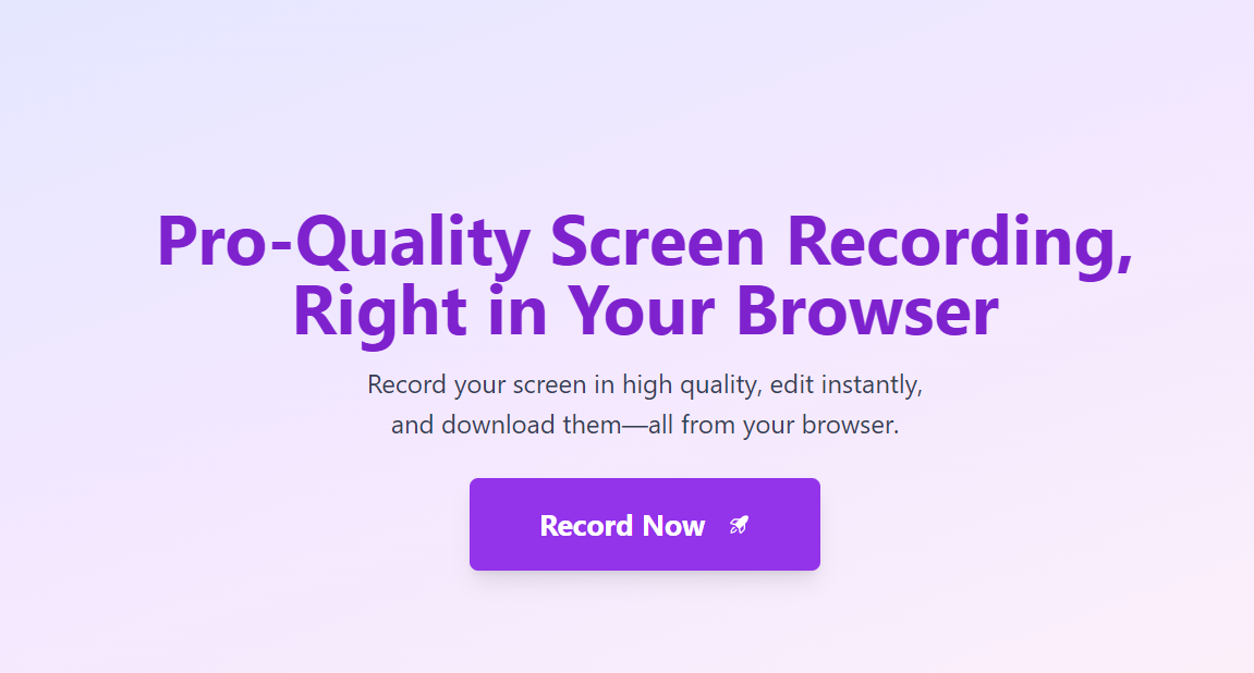 ScreenFlow Studio – Pro-Quality Screen Recording, Right in Your Browser